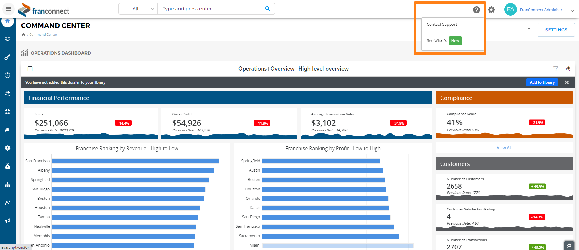 Welcome to FranConnect – FranConnect Inc