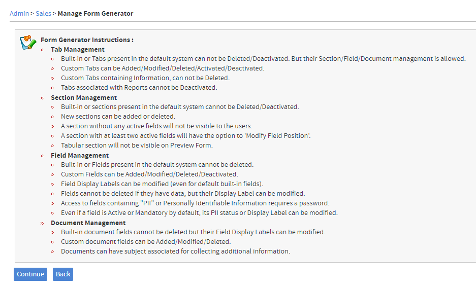 How to Create Custom Tabs Using the Form Generator – FranConnect Inc