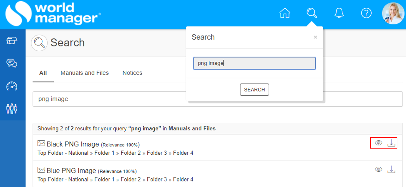 Searching Manuals and Files – FranConnect Inc