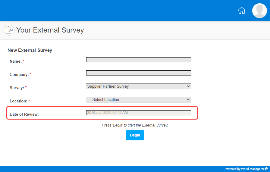 Submitting External Surveys – FranConnect Inc
