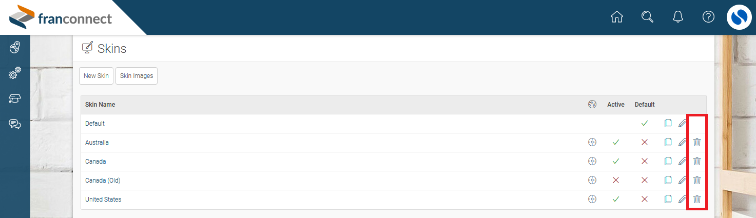 Creating and Managing Skins – FranConnect Inc