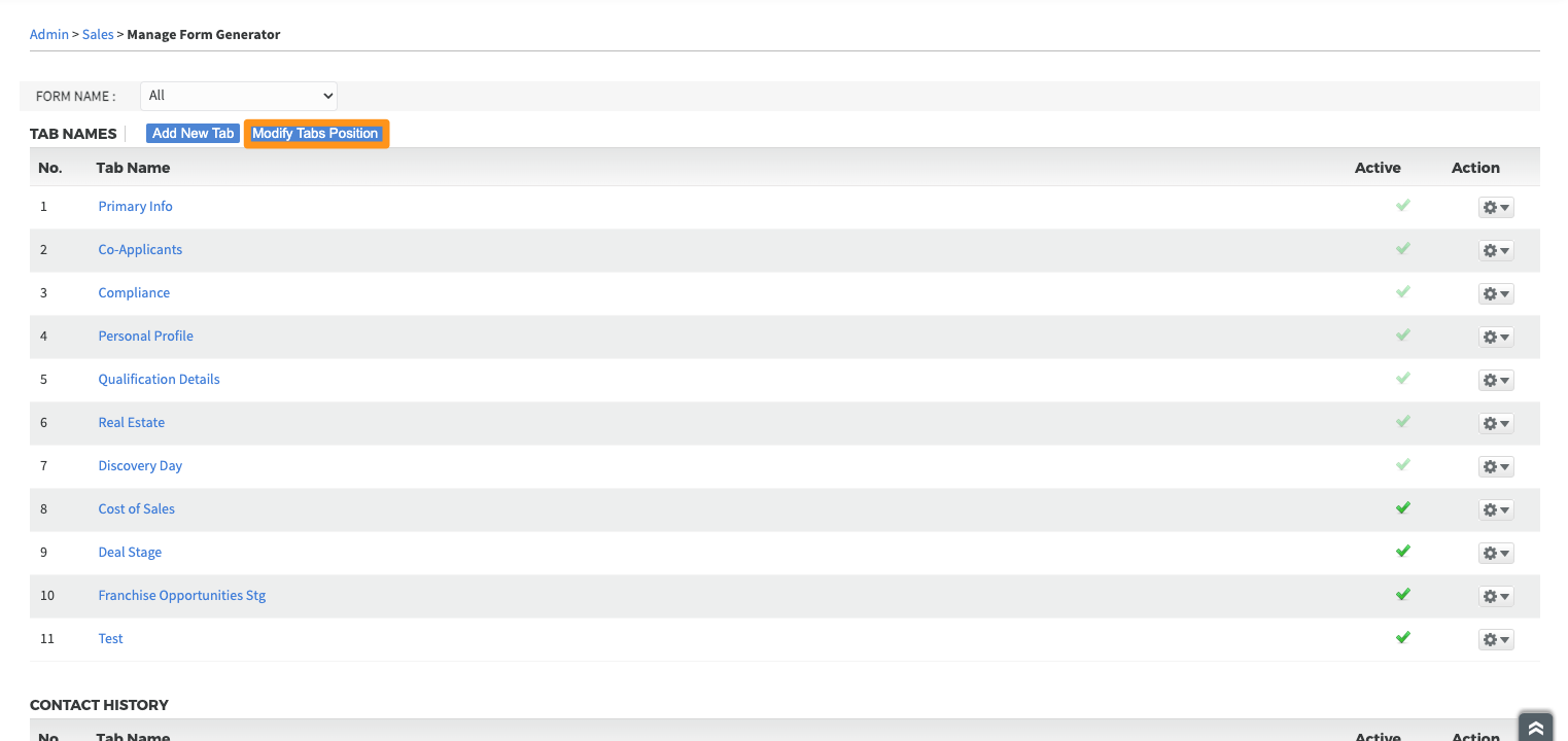 How to Create Custom Tabs Using the Form Generator – FranConnect Inc